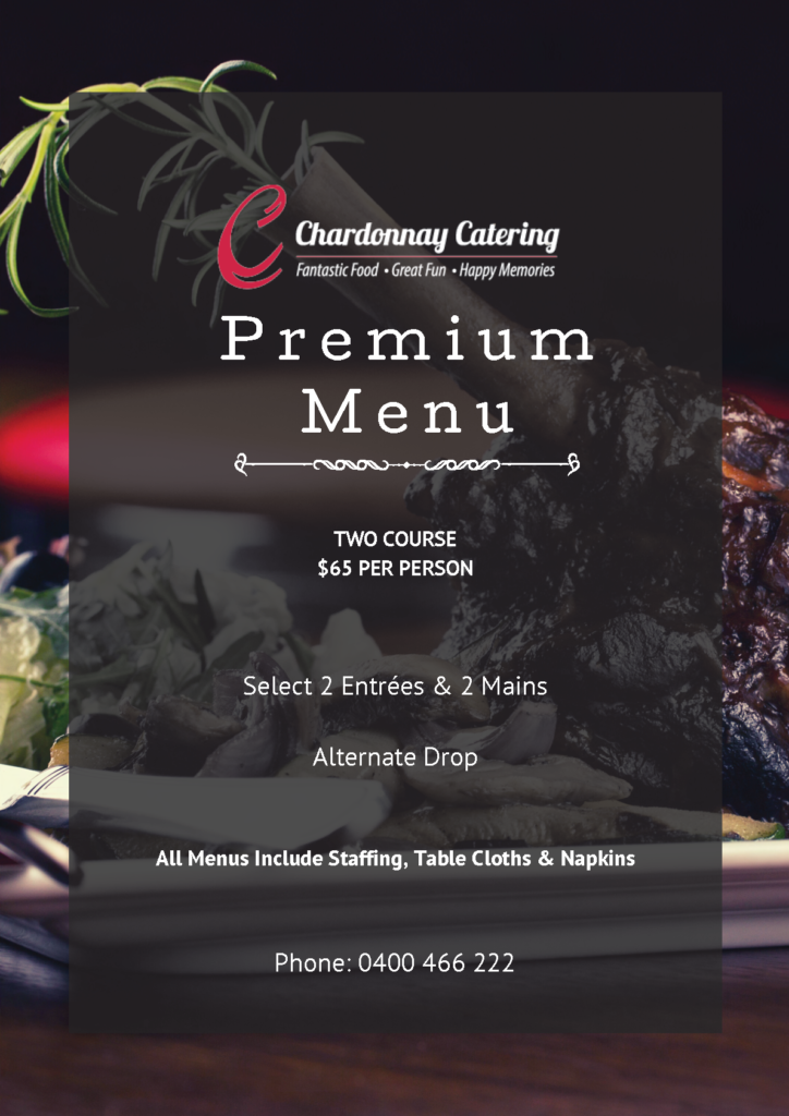 Our Catering Menus | Chardonnay Catering